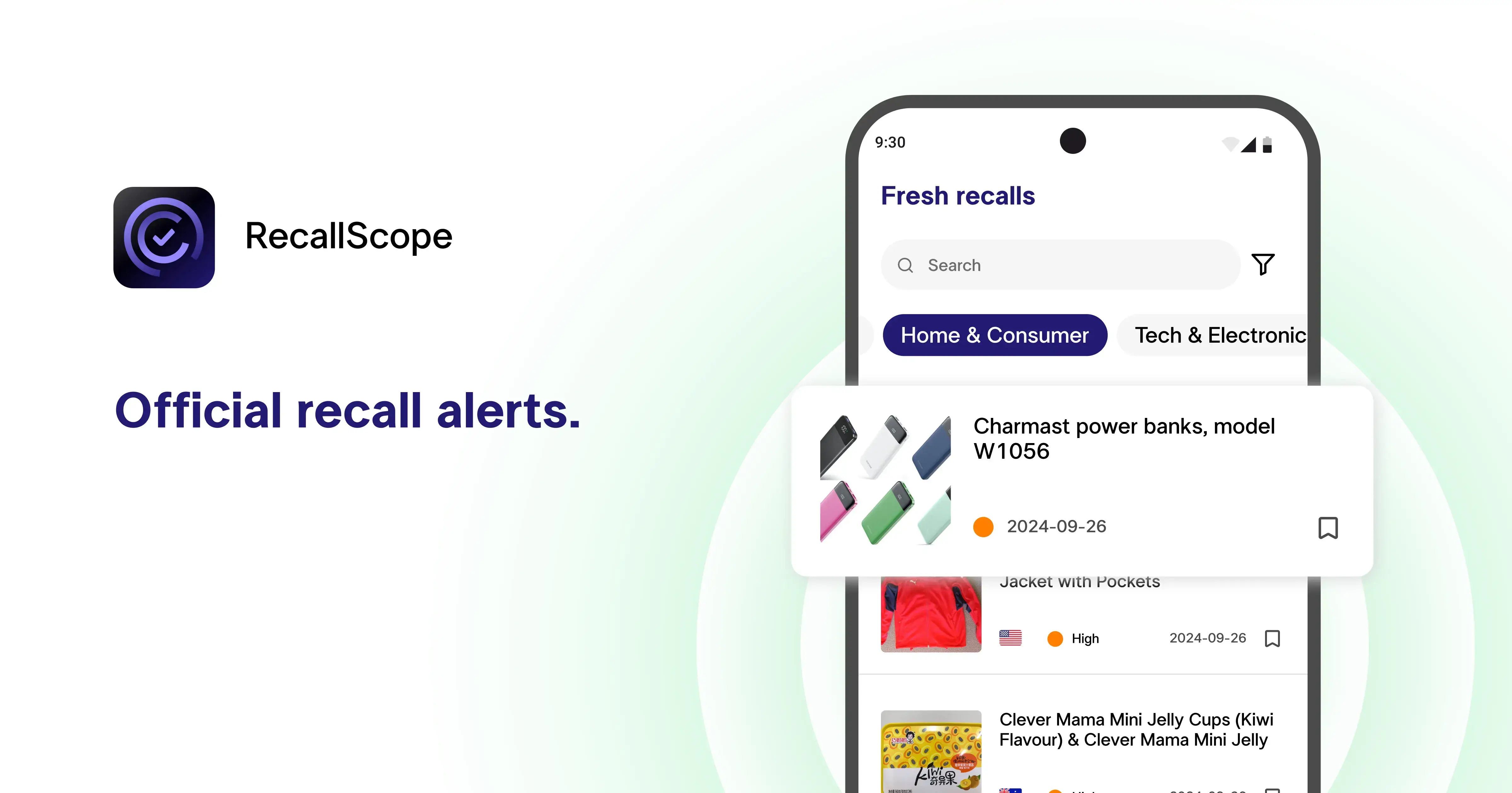 RecallScope — Official recall alerts